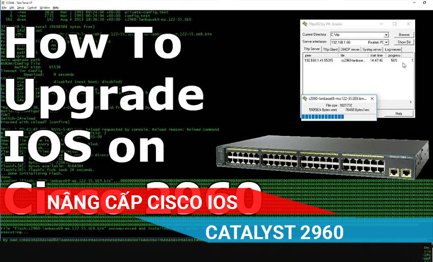 Cách nâng cấp Cisco IOS Catalyst 2960