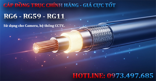 Cáp Đồng Trục RG6 Chính Hãng, Chất Lượng, Giá Tốt Nhất